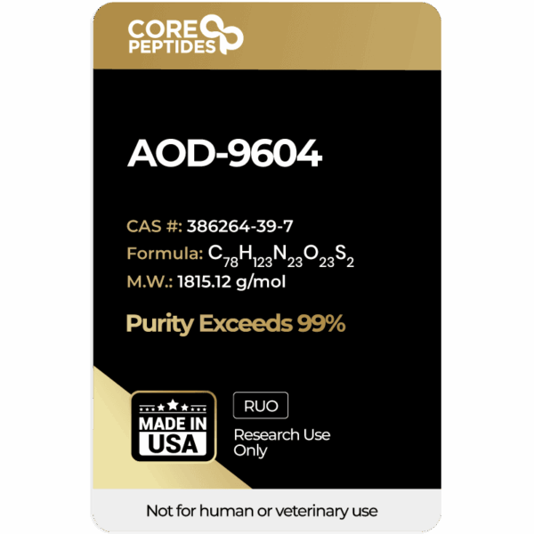 AOD 9604 For Sale (5mg) | Core Peptides