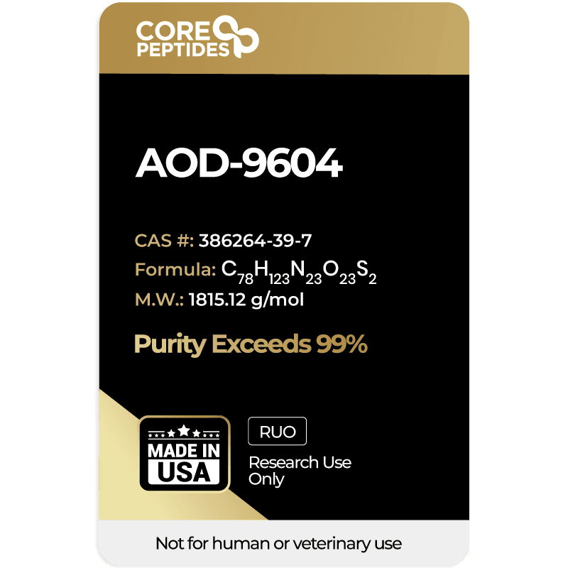 AOD 9604 For Sale (5mg) | Core Peptides